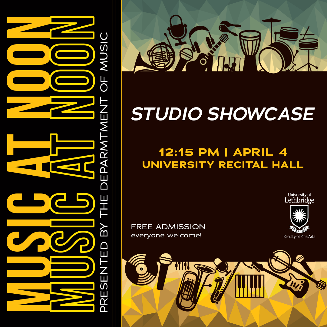 Music at Noon concert series presents Studio Showcase | Notice Board